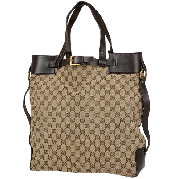 Gucci | Bags | Gucci Gg Pattern Tote Bag Handbag Shoulder Bag Gg Canvas ...